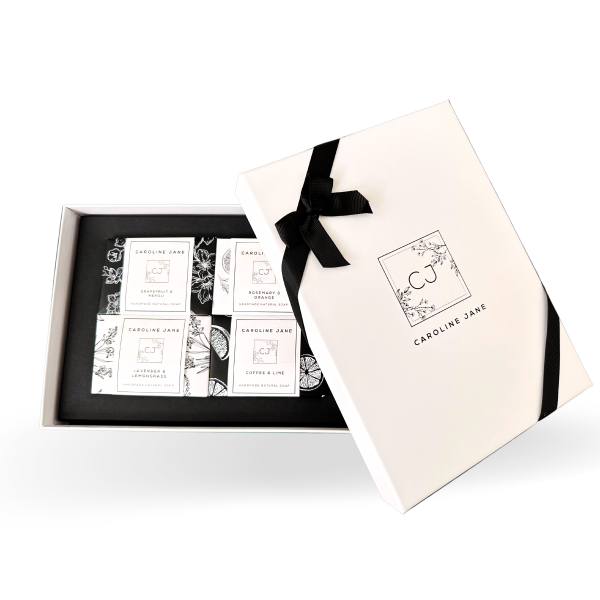 Caroline Jane Luxury Gift Box With 4 x 100g Soap Bars
